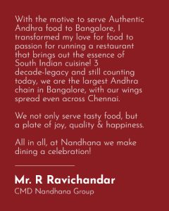 Nandhana Palace – Traditional Andhra Cuisine Restaurant
